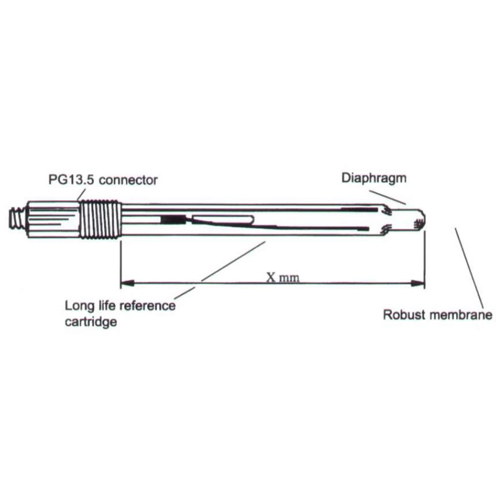 Sterprobe - Gel Filled pH Electrode, Euro-Standard PG13.5 - Sentek Limited