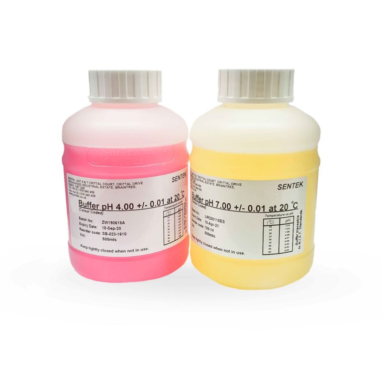 pH4 & pH7 Buffer Solution 500ml - Sentek Limited